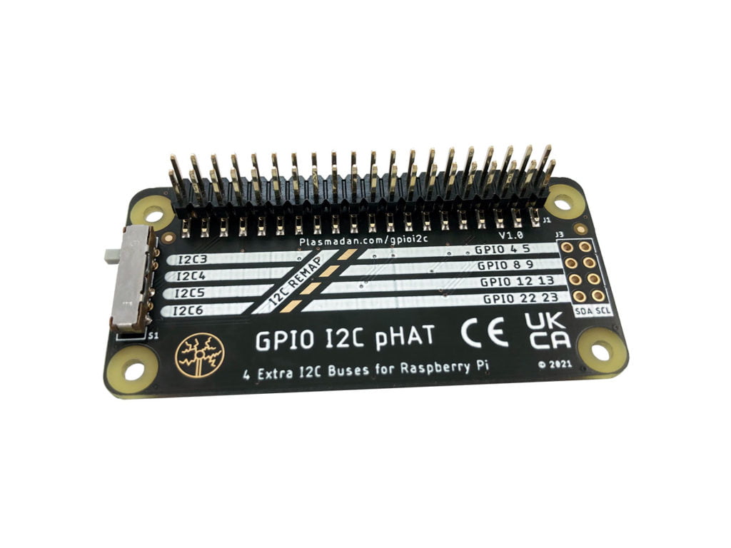 GPIO I2C pHAT - PlasmaDan Electronics
